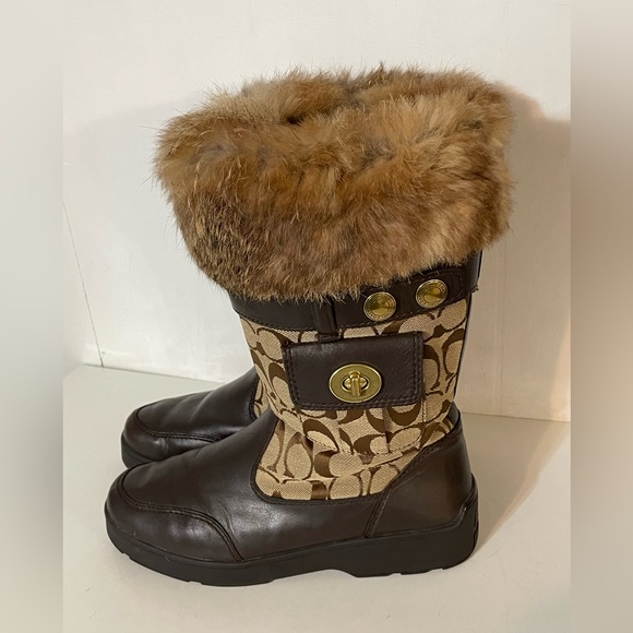Coach | Shoes | Coach Kimberly Boots In Brown | Poshmark